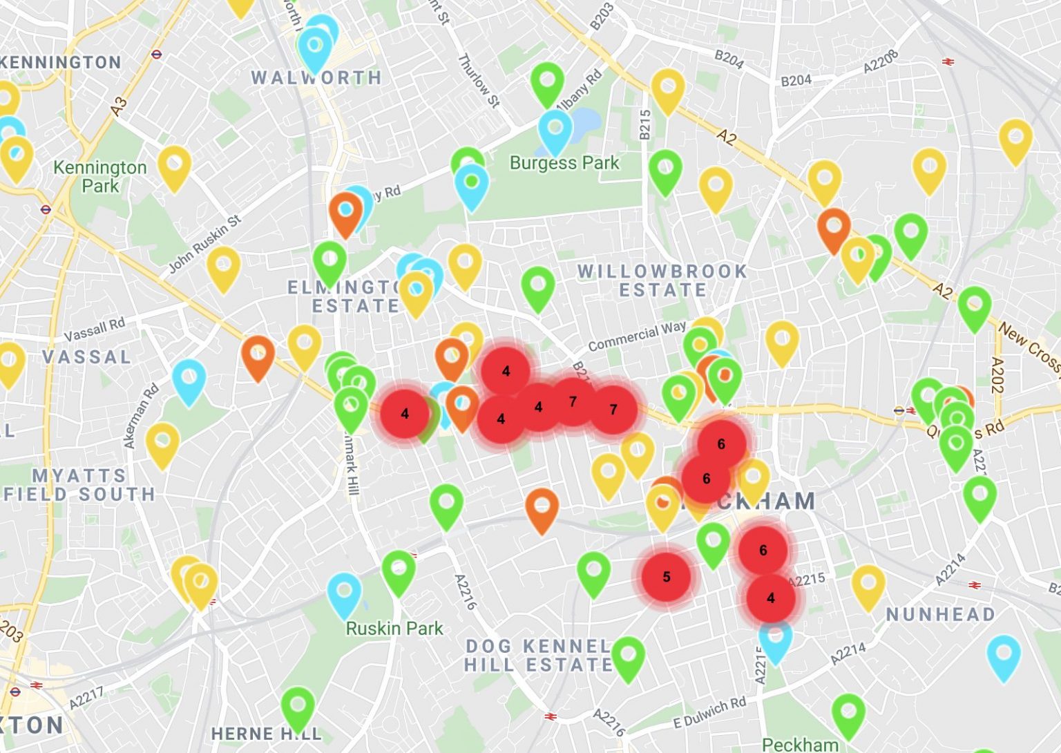 Interactive Map - South London Gallery