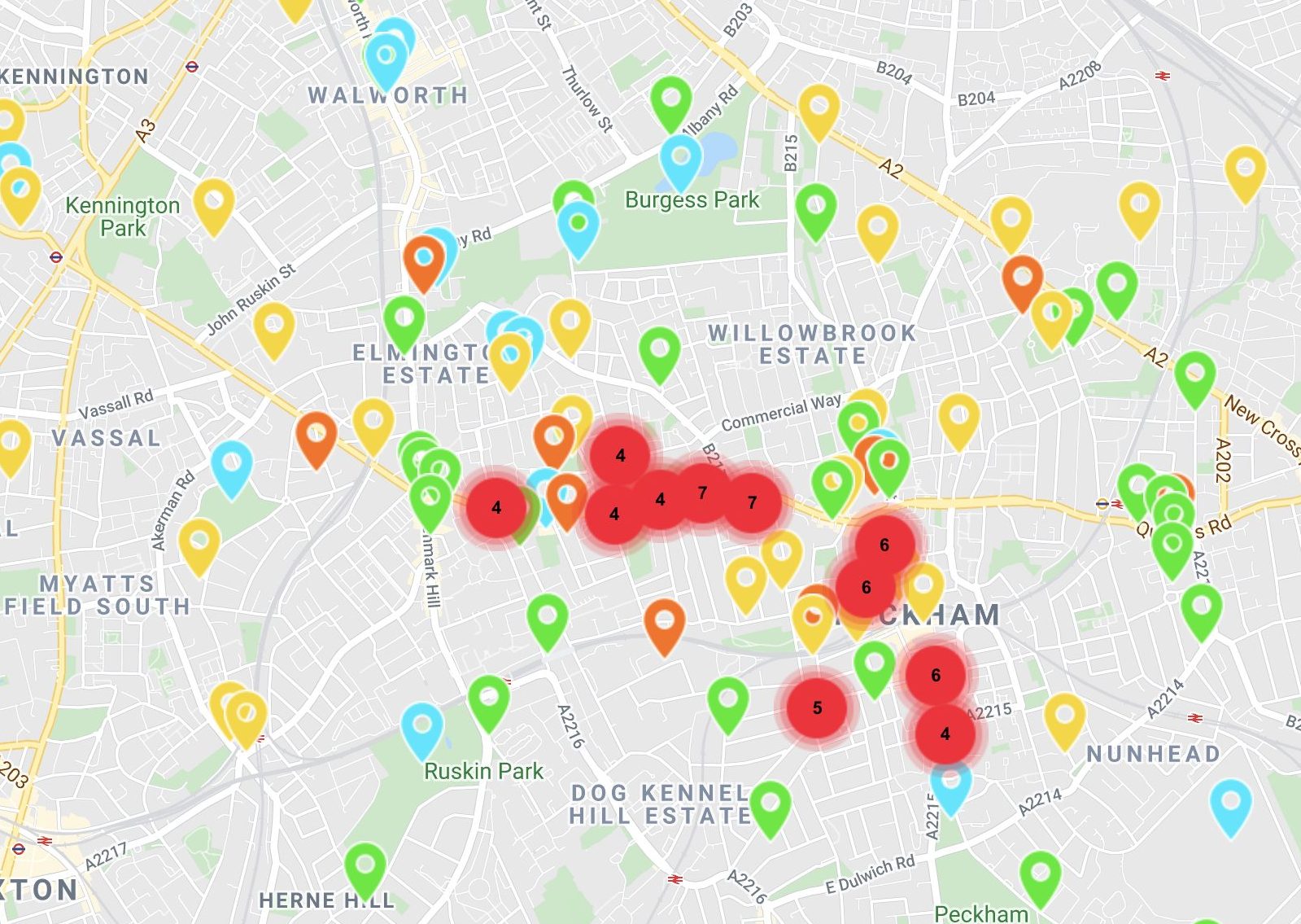 Interactive Map - South London Gallery