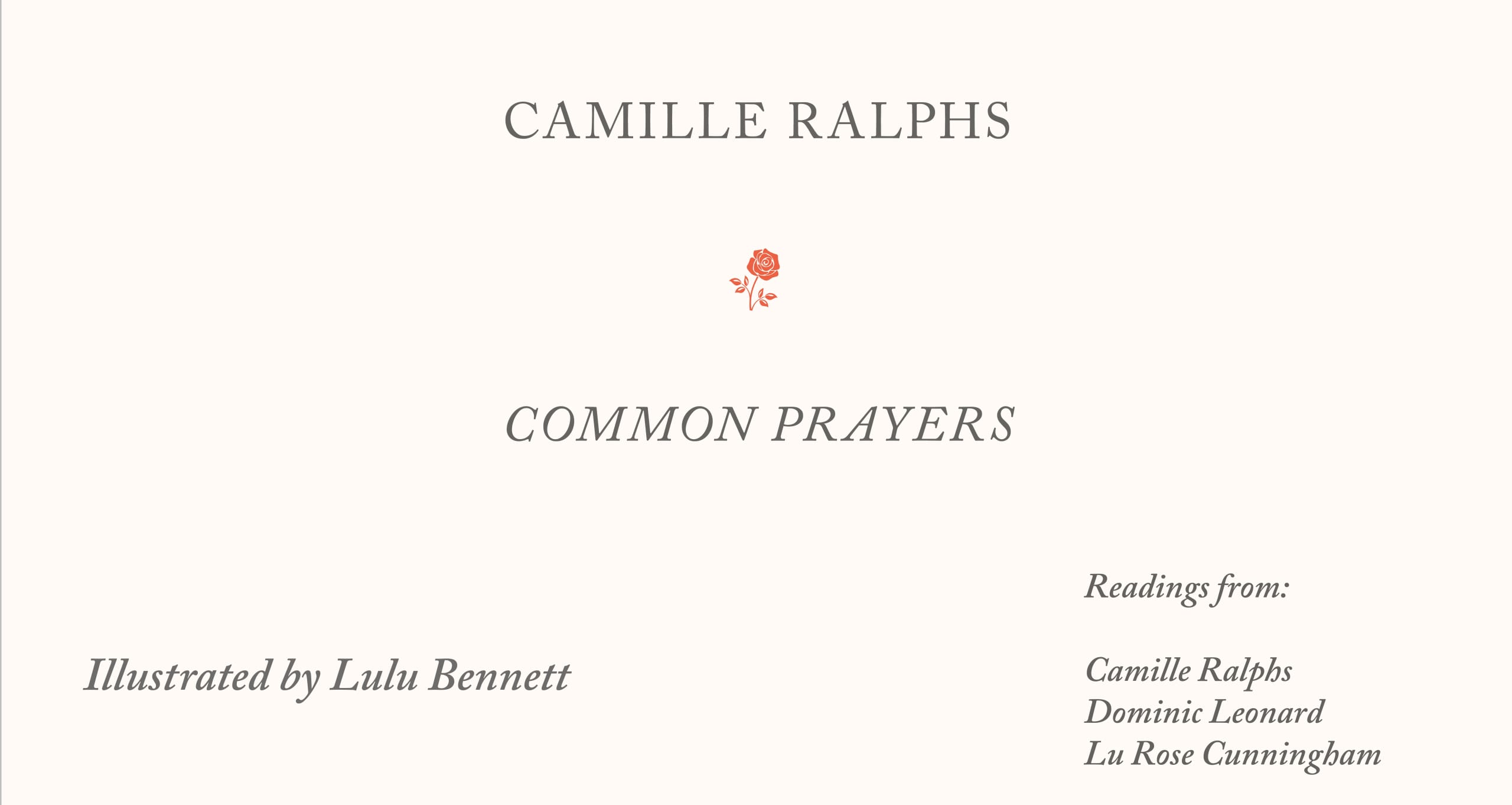 Common Prayers pamphlet launch - South London Gallery